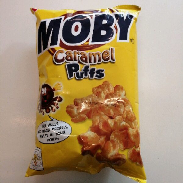 Moby Caramel Puffs 90 grams - Afthoniastore